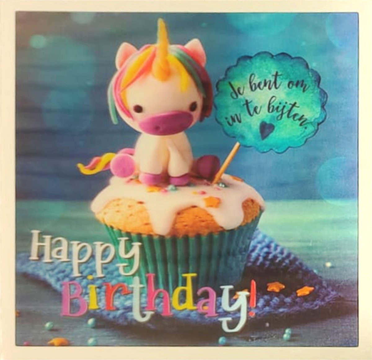 Depesche - 3D kaart met de tekst "Happy birthday" - mot. 010 | bol.com