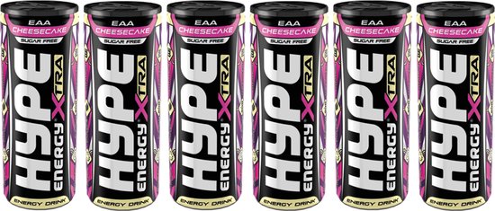 Energy Xtra EAA (Cheesecake - 6 x 250 ml) - Hype - Energy drink | bol.com