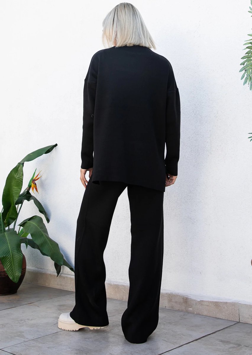 Sockston - Gebreide Pak - Dames Gebreide Trui en Broek set - Dames ...