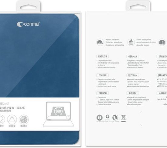Comma - Tablet hoes geschikt voor Apple iPad 10 10.9 (2022) - Cyclone ...