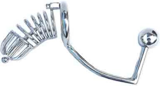 Black Label - Stainless Steel Chastity Cage Shafter Ring 45 mm. 50 mm | bol