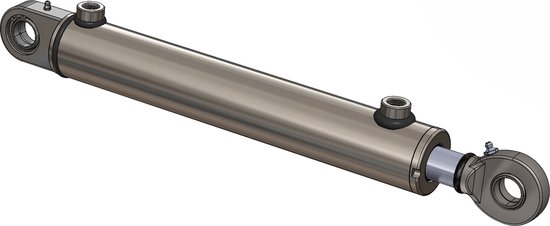 Dubbelwerkende Hydraulische Cilinder met Kogelgewricht - 40/25/350 ...
