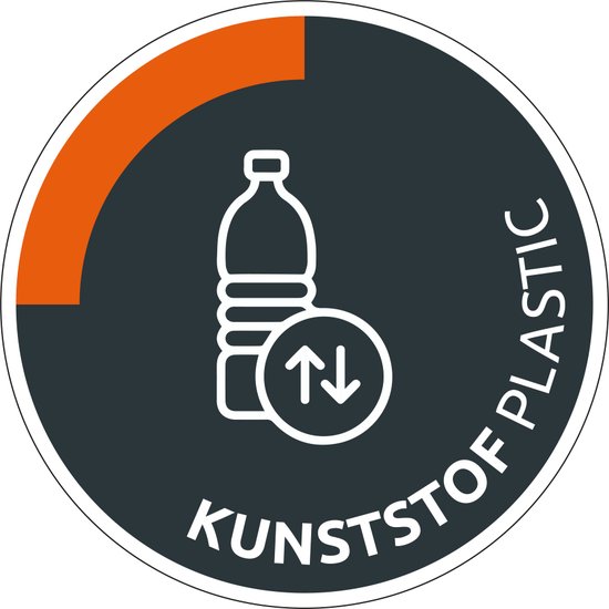 Kunststof sticker - tweetalig 50 mm - 10 stuks per kaart | bol