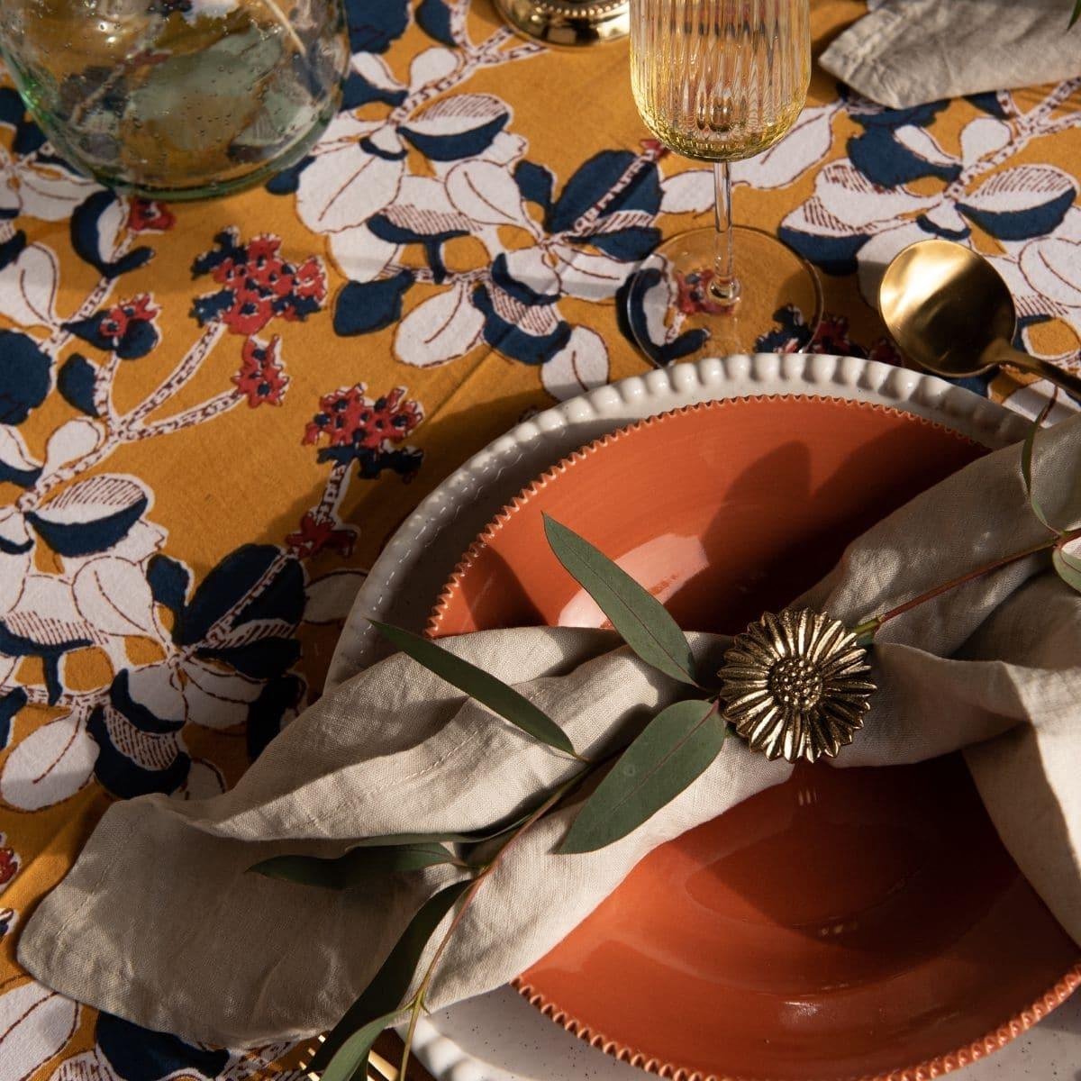 Ronds de serviette de Serviette Daisy - Or // À la (lot de 4) | bol.com