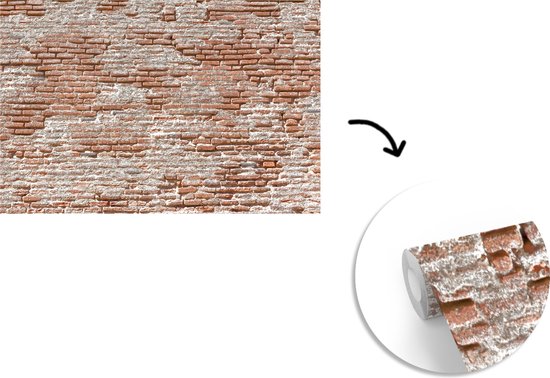 Behang - Fotobehang Baksteen - Steen - Muur - Breedte 330 cm x hoogte ...