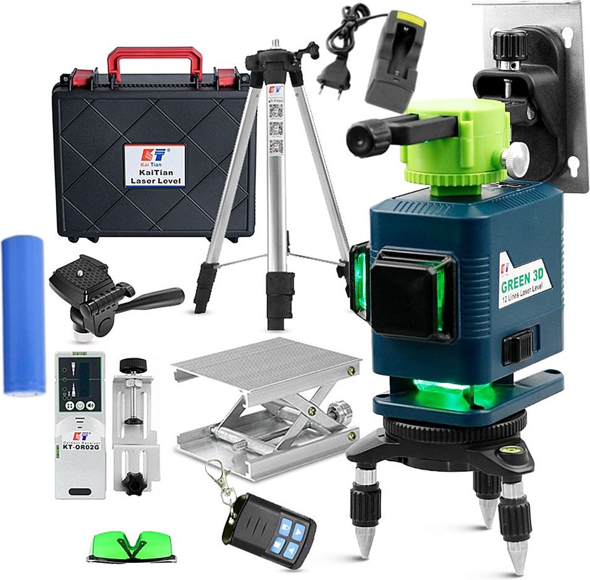 KaiTian Zelfnivellerende Kruislijnlaser - Laserwaterpas - Lijnlaser ...