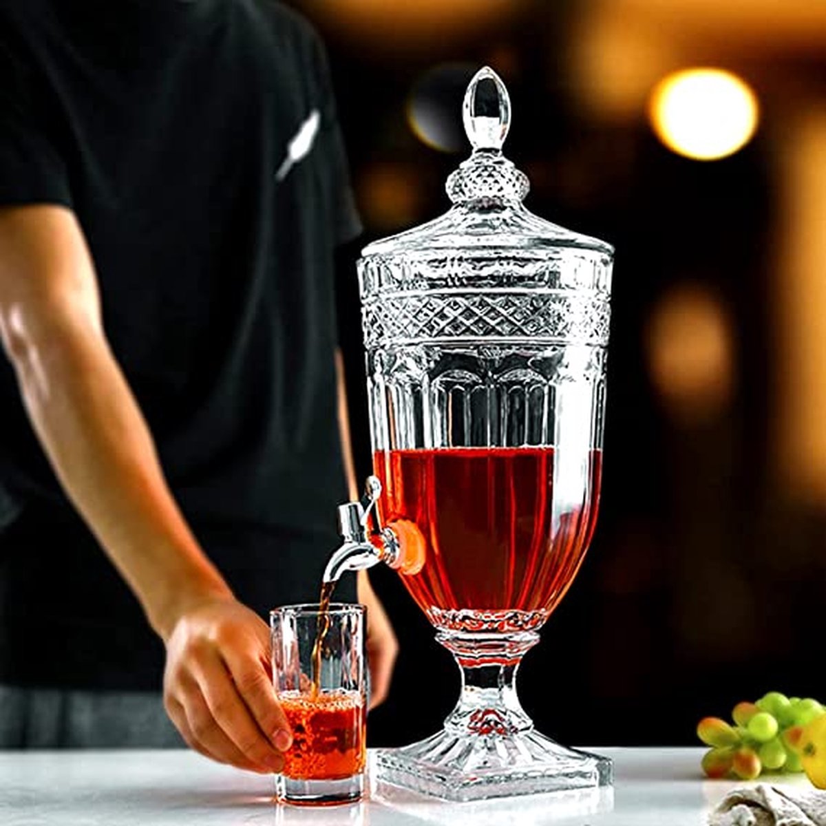 Honingdispenser / Siroopdispenser Glazen Dispenser Dispenser voor ...