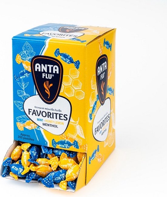 Anta Flu Favourites dispenser, box 360 stuks x 4 | bol