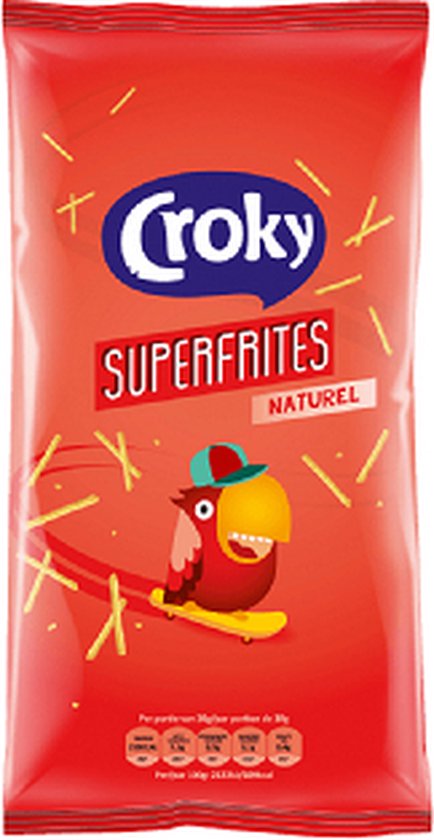 Croky Superfrites naturel 150 gr x 18 | bol