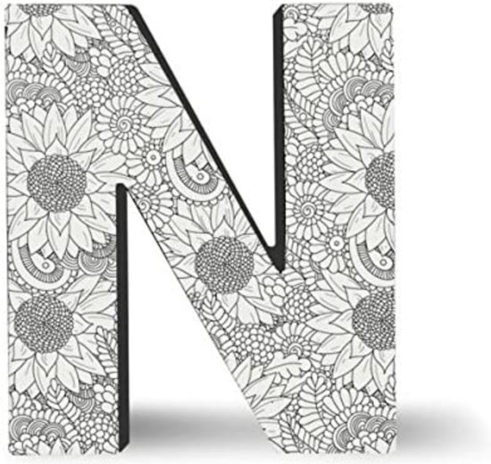 dci Color Joy Art - Large Block Letter “N“ Wall Hanging - Letter to ...