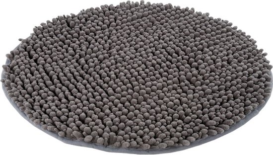 Lalee Fluffy Ø55 cm Ronde Badmat Grijs | bol.com