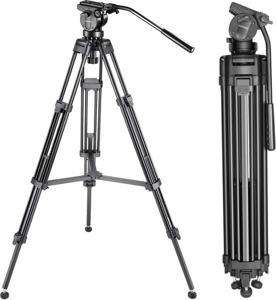 Neewer® - Professionele Aluminiumlegering - Videocamera-statief met 360 ...