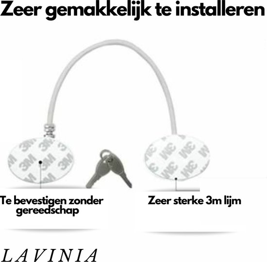 Lavinia zelfklevende hoge kwaliteit kinderslot - Kinderslot koelkast ...