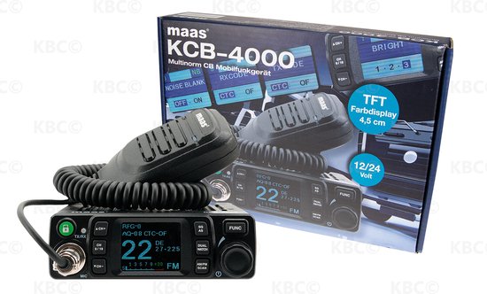 Maas® KCB-4000 - AM/FM - CB radio - 12/24 Volt - 27 MHz - VOX | bol