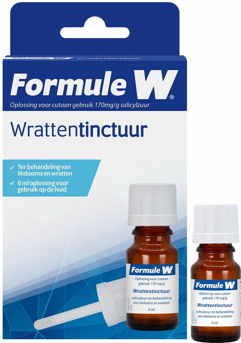 Formule W Wrattentinctuur Salicyzuur 170 mg/g - 2 x 6 ml | bol.com