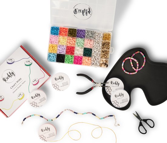 RICHLY® Elastisch nylondraad - Kleuren - Kralen rijgen voor armbanden ...