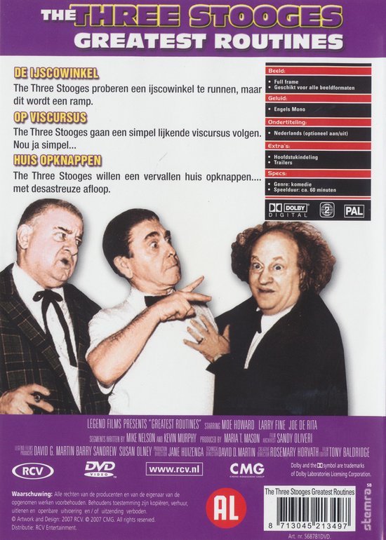 THREE STOOGES - The greatest routines (Dvd), Moe Howard | Dvd's | bol