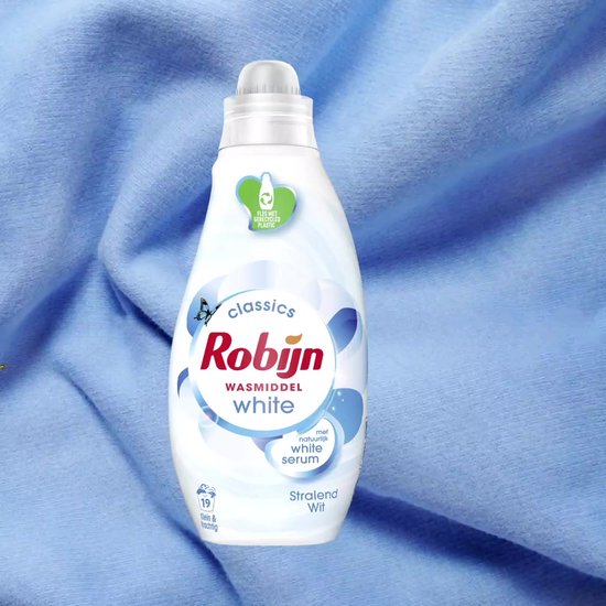 Robijn Klein & Krachtig Classics Stralend Wit Vloeibaar Wasmiddel - 8 x 19 wasbeurten... | bol.com