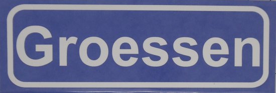 Koelkast magneet plaatsnaambord Groessen. | bol
