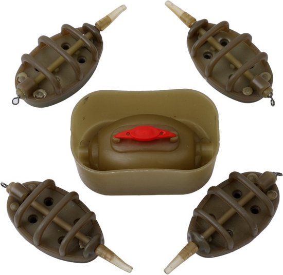 4+1 Inline Method Feeder set - Method feeder - Voerkorf - Feeder - Vissen - Method... | bol