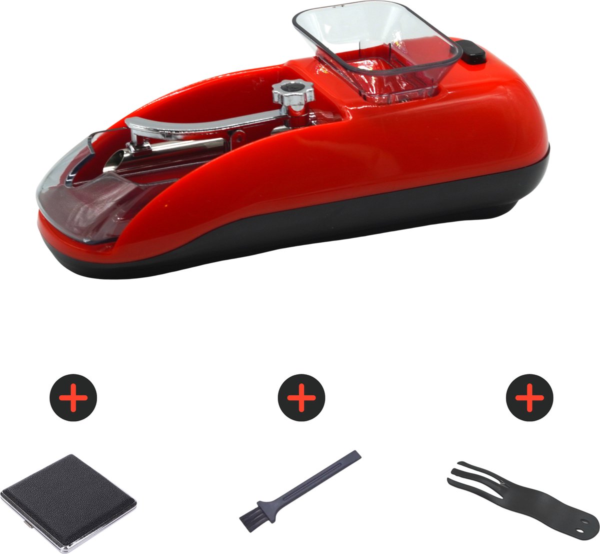 Machine à cigarettes électrique rouge - Tubeuses à cigarettes à ...