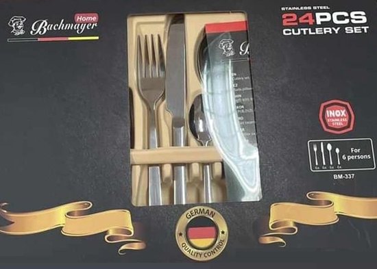 Bachmayer Bestekset 24-delig Roestvrij Staal | bol.com