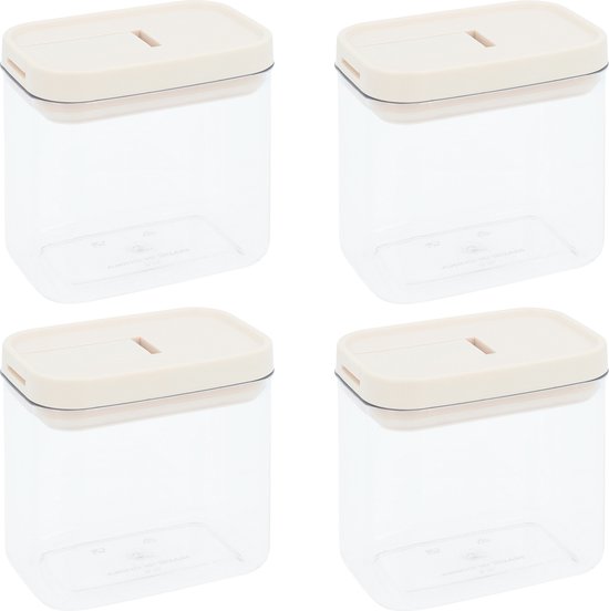Krumble Voorraadpotten - Set van 4 - 800 ml - Voedselopberger ...