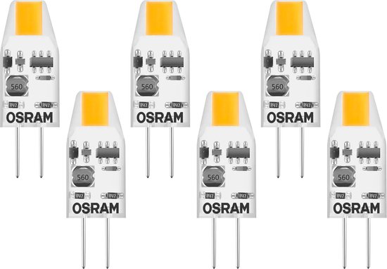 Osram G4 LED Lamp - 1W - Warm Wit - Vervangt 10W - 6-Pack | bol