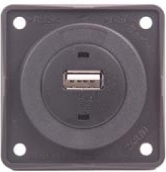 Berker Contactdoos 1x USB Lader 12V Inbouw Antraciet Mat | bol