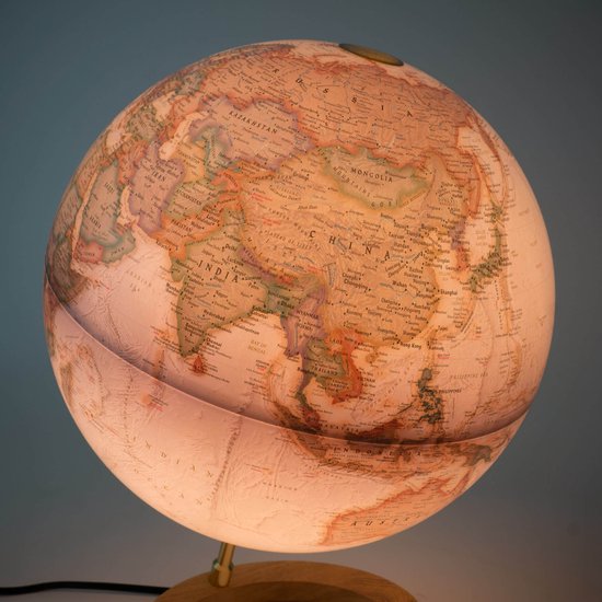 National Geographic globe Neon executive - Wereldbol met lichte ...