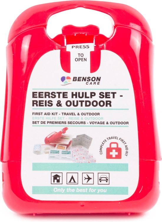 Eerste Hulp Set - EHBO set - First Aid Kit - Verbanddoos - Voor Reis & Outdoor | bol