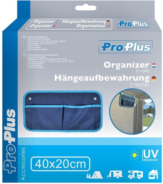 ProPlus Camping organizer - 2 vakken - UV-bestendig - Opvouwbaar ...