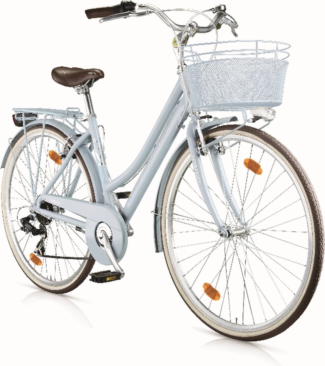 Damesfiets Hybride - Stadsfiets 28 inch - Met 18 versnellingen ...