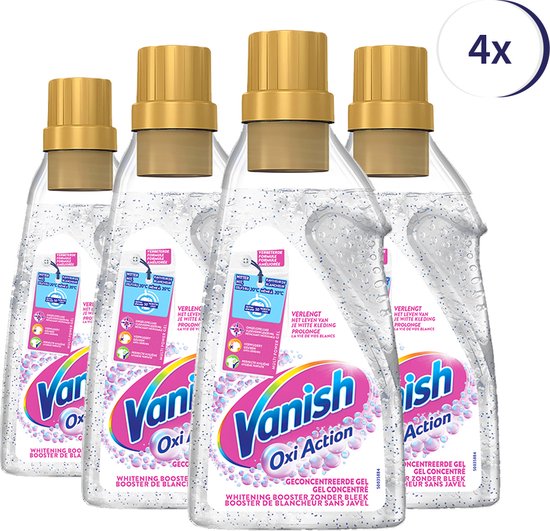 Vanish Oxi Action Whitening Booster Liquid - 750ml x4 | bol