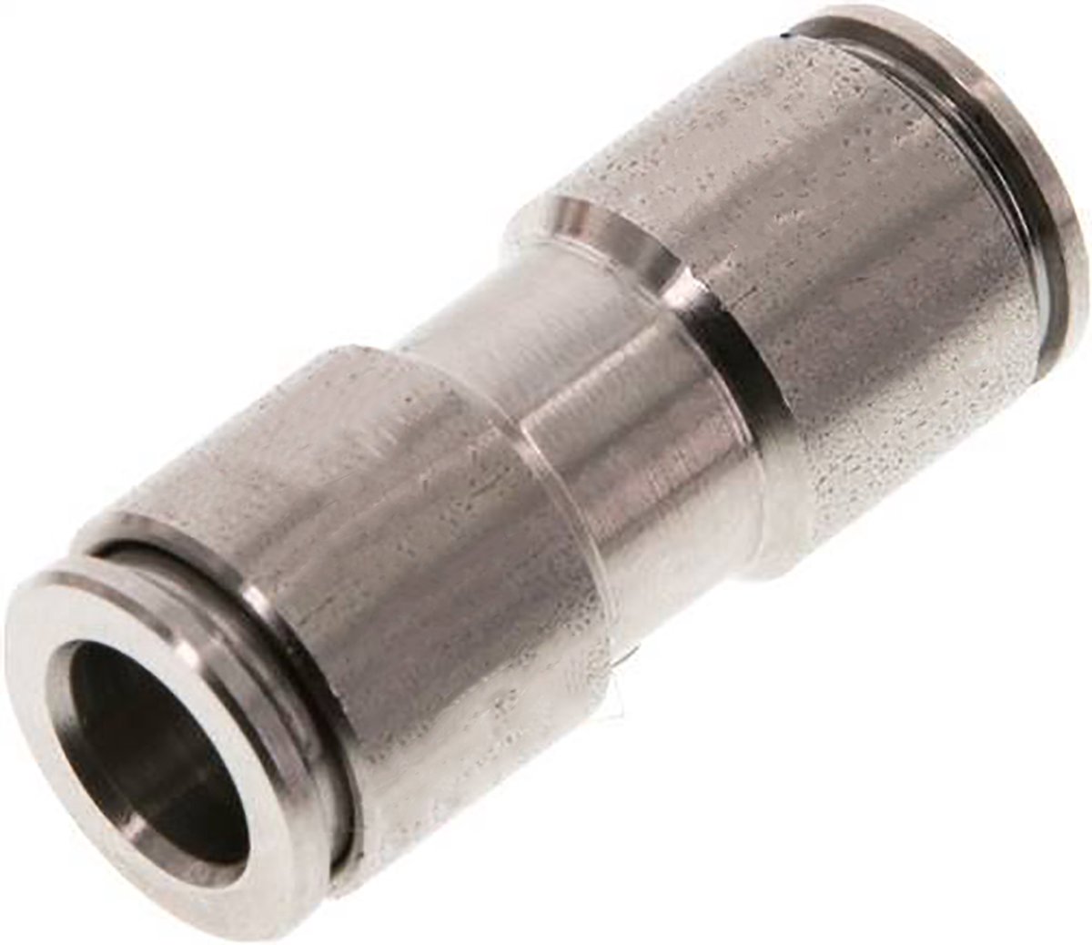 2x Rechte pneumatische insteekkoppeling - 6 bar - 10mm - RVS | bol.com