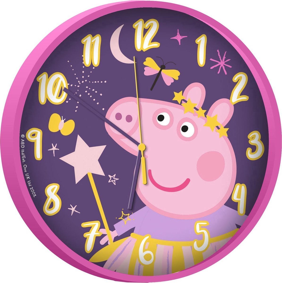 Horloge murale pour enfants Peppa Pig 25 cm | horloge murale peppa ...