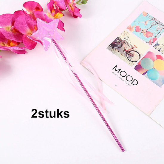 Toverstok - Toverstaf - Feeënstaf - Prinsessenstaf - 2stuks - Staf ...