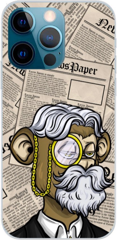Phonegoat NFT Art iPhone 13 Pro Max Case Monkey x Professor | bol.com