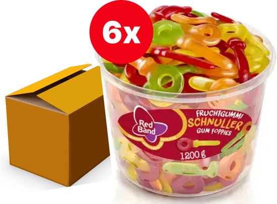 Red Band - Gum Foppies - 6x 100 stuks | bol