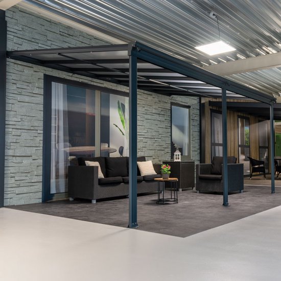 Rockford terrasoverkapping 4.3x3 m - Overkapping tuin met opaal ...