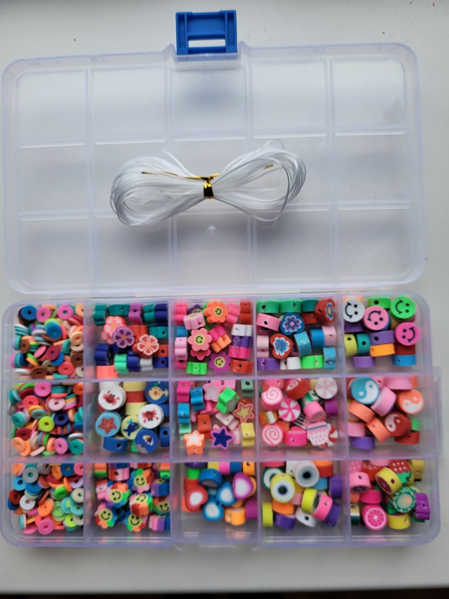 Polymeer kralenbox - 12 verschillende soorten Polymeer kralen - Katsuki kralen - incl.... | bol.com