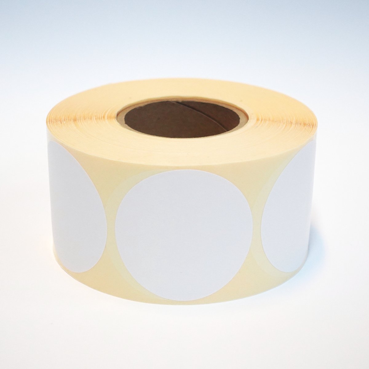 Blanco Stickers op rol 50mm rond - 1000 etiketten per rol - wit | bol