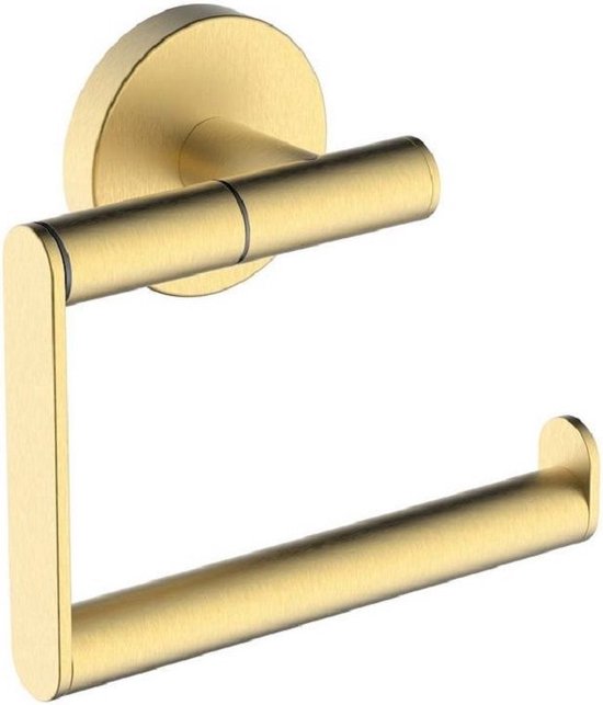 Sanifun toiletrolhouder Simon geborsteld messing.. | bol.com