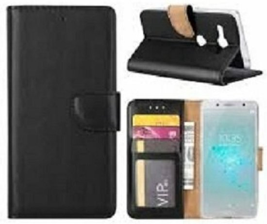 Sony Xperia Xz2 Compact Hoesje Met Pasjeshouder Bookcase Zwart