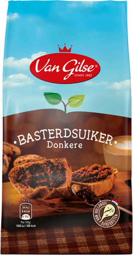 Van Gilse - Donkere Basterd Suiker - 12x 600g | bol