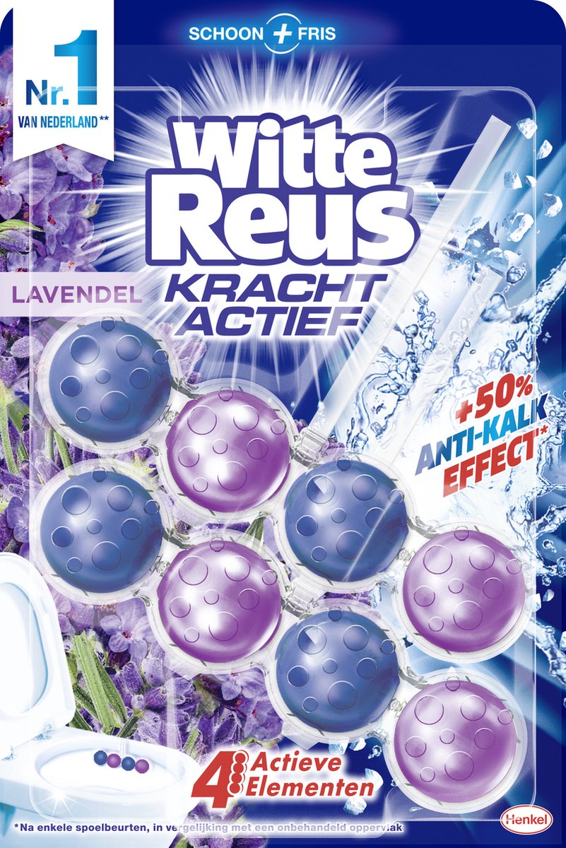 Witte Reus Kracht Actief Toiletblok - Lavendel - WC Blokjes ...