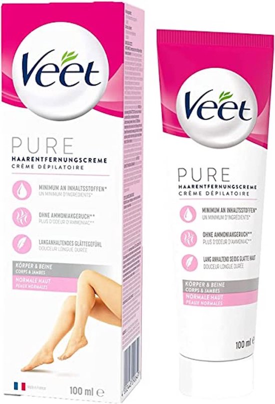 VEET PURE CREME DEPILATOIRE 2X 100ml | bol