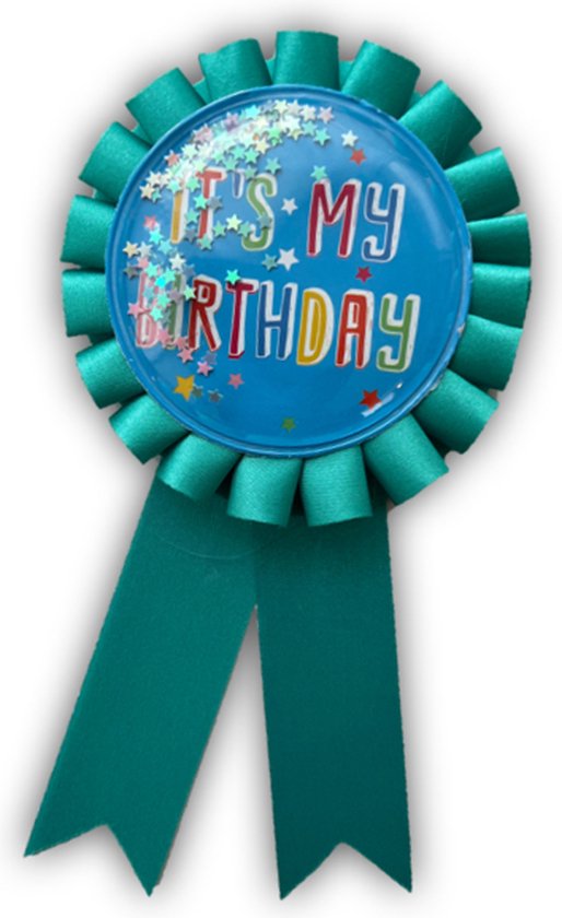 Rozet IT'S MY BIRTHDAY - Verjaardag Rozet - Feest - Rozet Blauw - Met ...