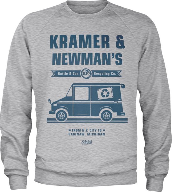 Seinfeld Sweater/trui -M- Kramer & Newman's Recycling Co Grijs | bol