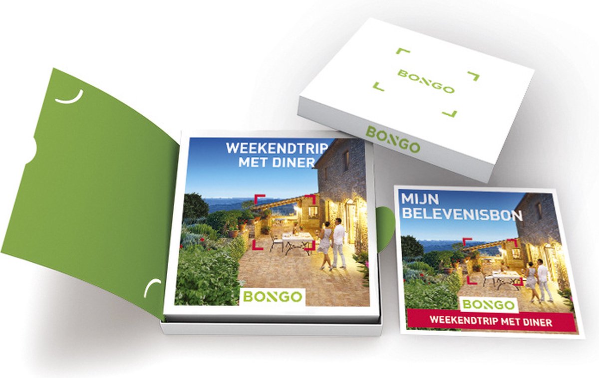 Bongo Bon - Weekendtrip Met Diner Cadeaubon - Cadeaukaart cadeau voor ...